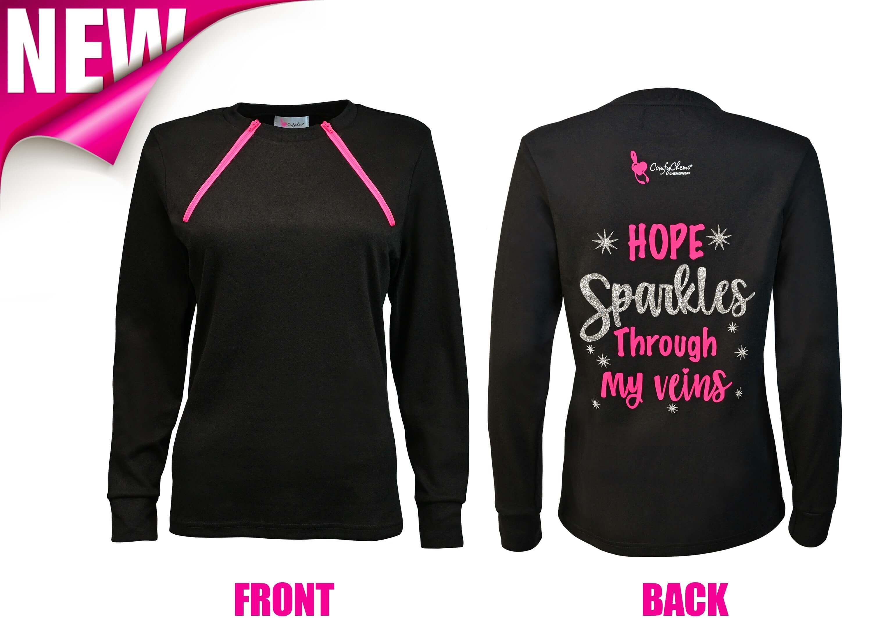 Women's Chest Access Infusion Shirt with Hope Sparkles Design ...