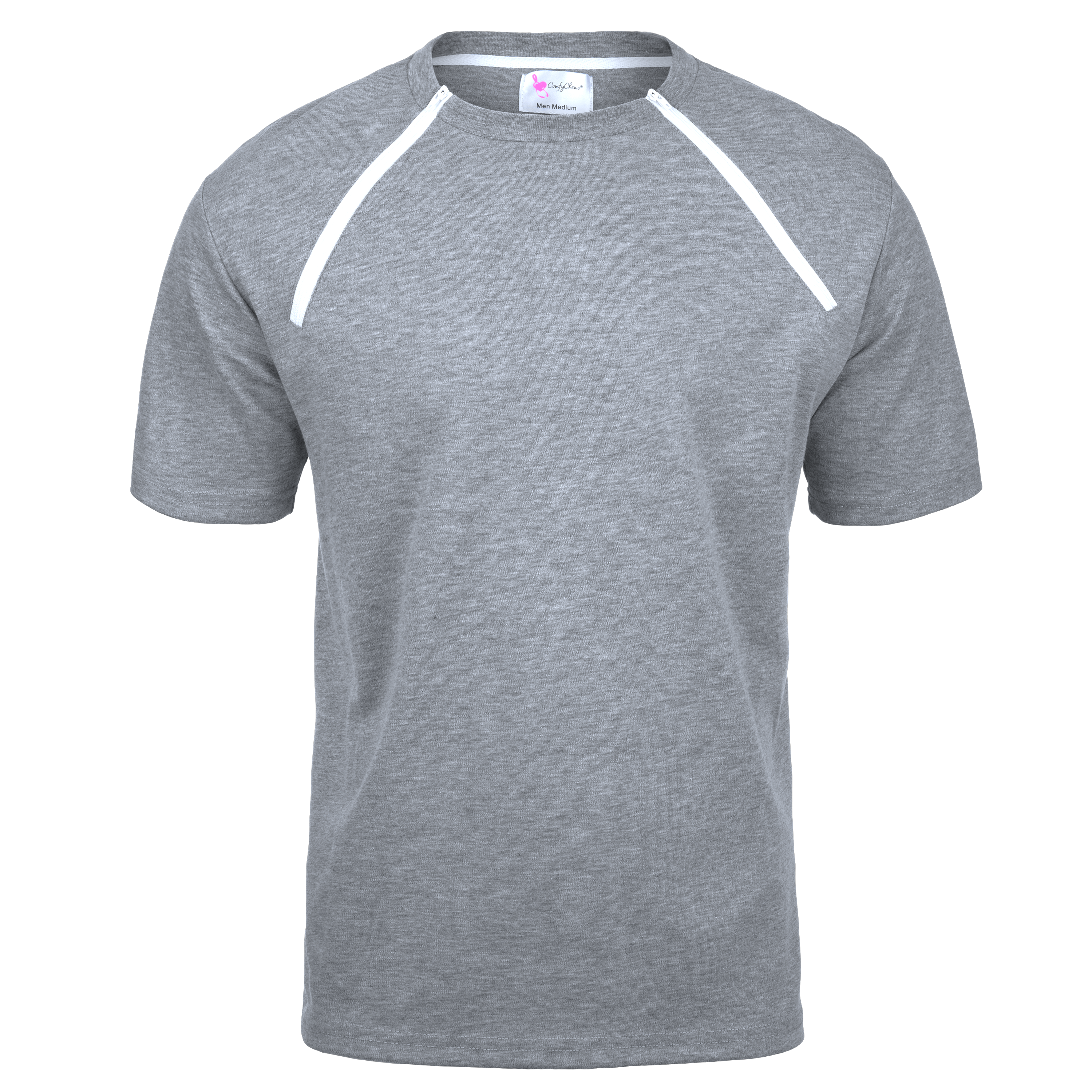 Men's Chest Access Infusion Shirts – ComfyChemo® CHEMOWEAR
