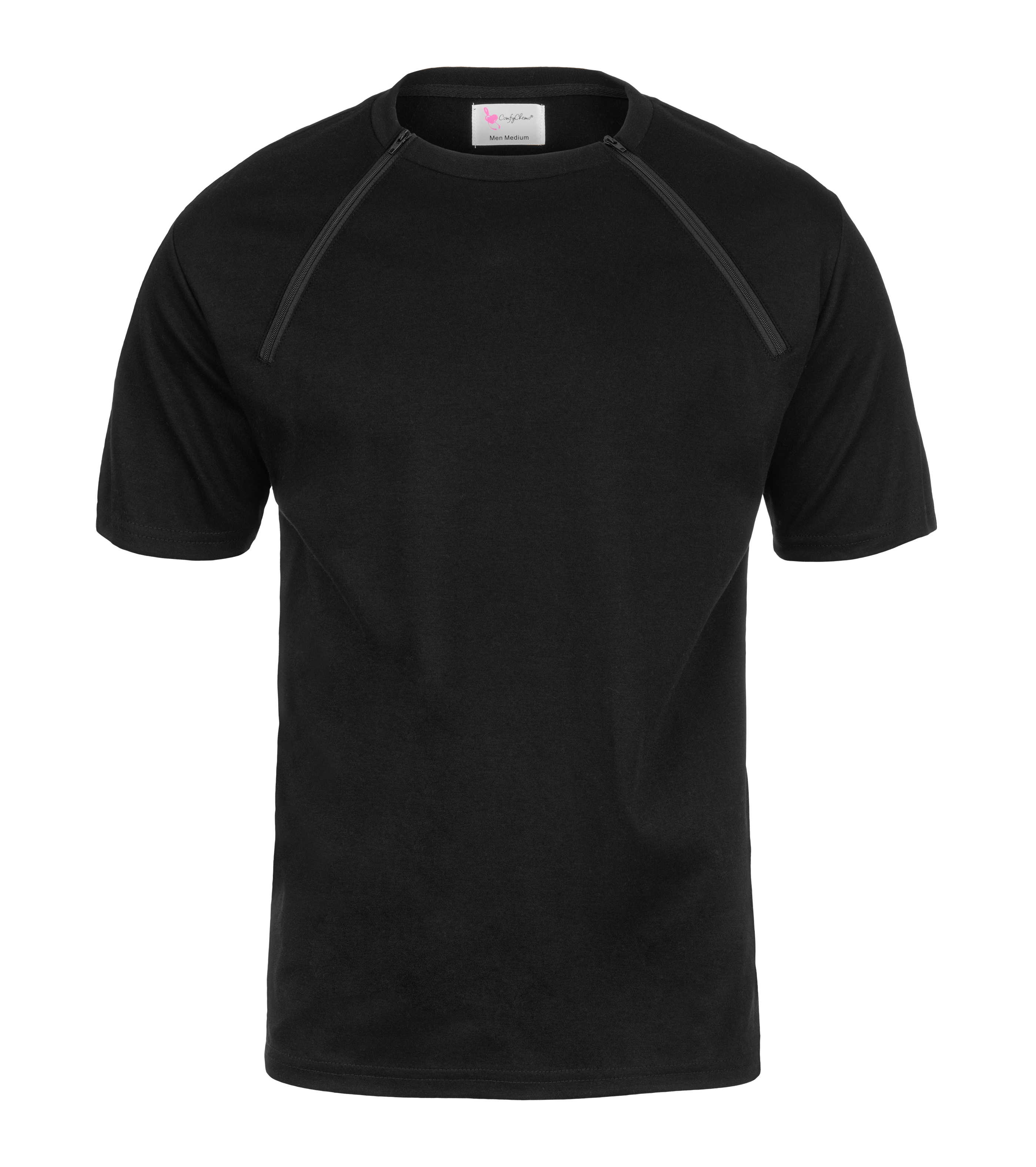 Men's Chest Port Access Infusion Shirt - Black Short Sleeve ...